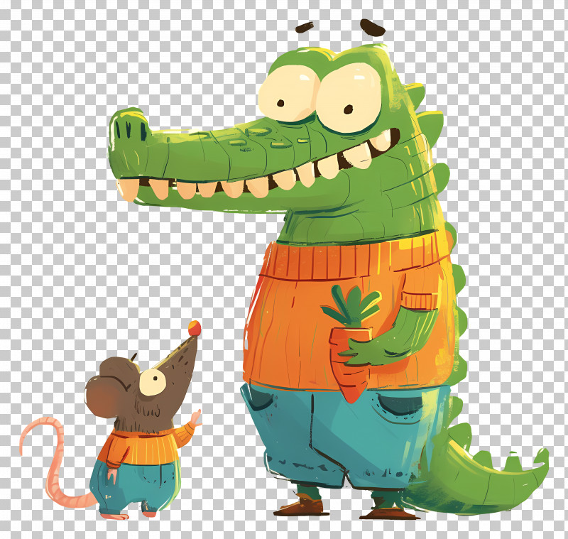 Crocodile And Mouse - Crocodile And Mouse Friendship PNG, Clipart ...