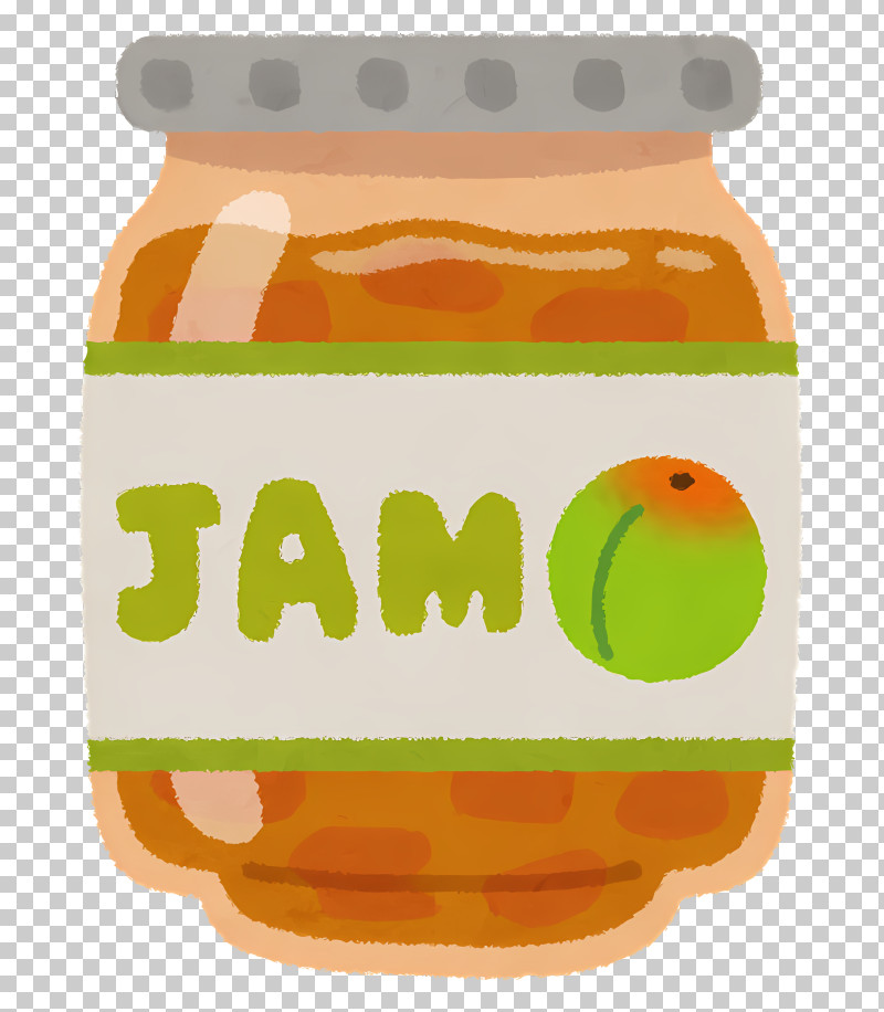 Fruit Jam - Illustrated Peach Jam Jar PNG, Clipart, Breakfast Food ...