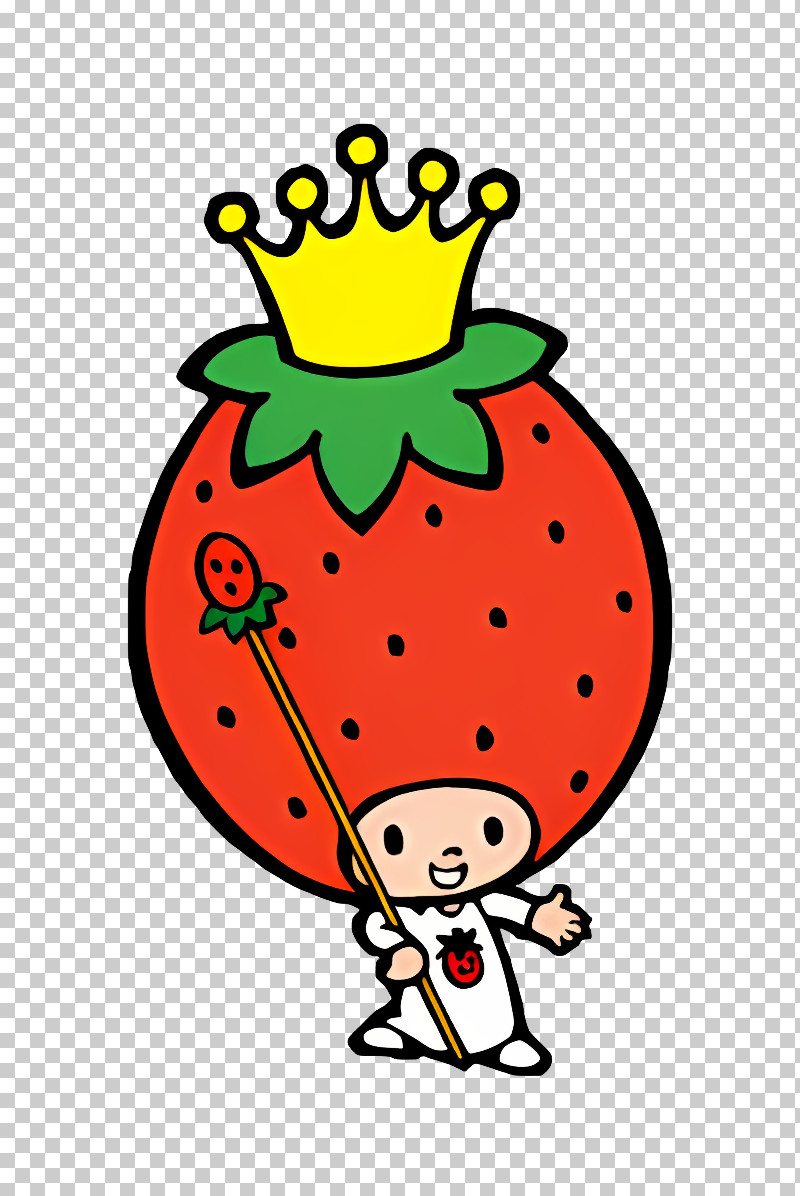 Strawberry King - Cartoon Strawberry King Character Design PNG, Clipart ...