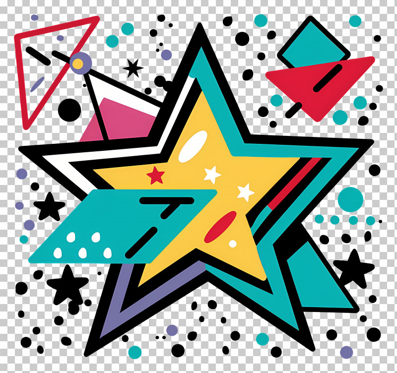 Shining Star - Abstract Colorful Star Design PNG, Clipart, Abstract ...