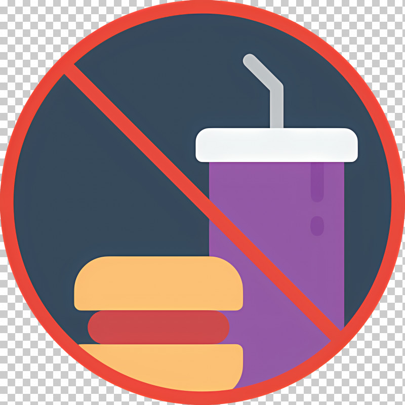 No Food - No Fast Food Sign With Burger And Drink PNG, Clipart, Burger ...
