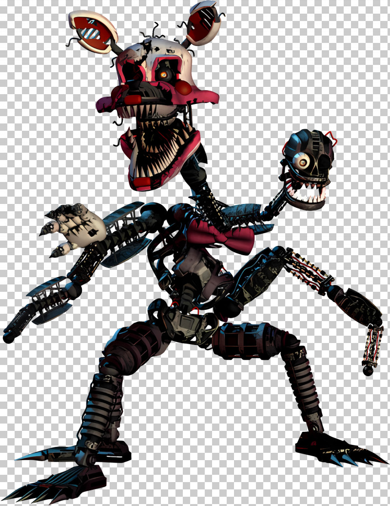 Nightmare Mangle - Scary Animatronic Character PNG, Clipart ...