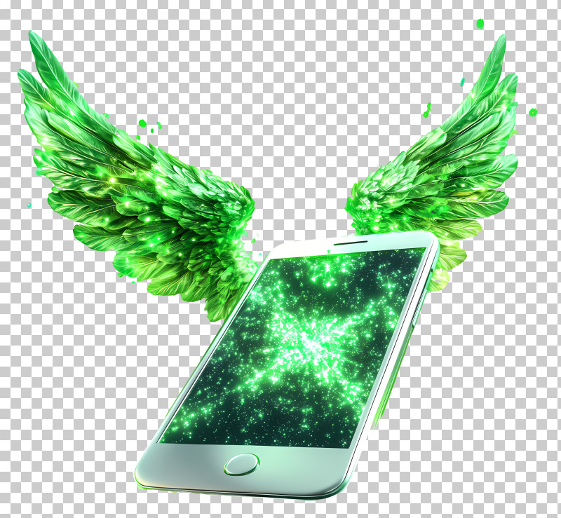 Phone With Angel Wings - Phone With Wings PNG, Clipart, Art, Fantasy ...