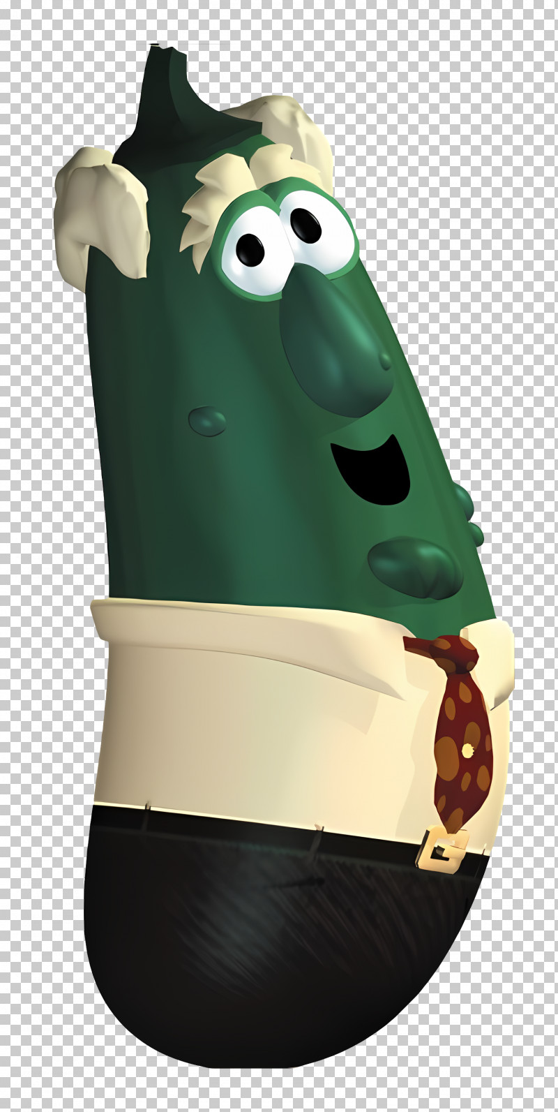 Veggietales - Cucumber With Tie Cartoon Character PNG, Clipart ...