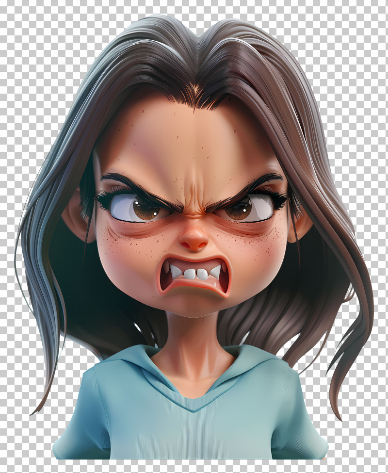 Angry Woman - Angry Cartoon Girl PNG, Clipart, Angry, Angry Girl, Angry ...