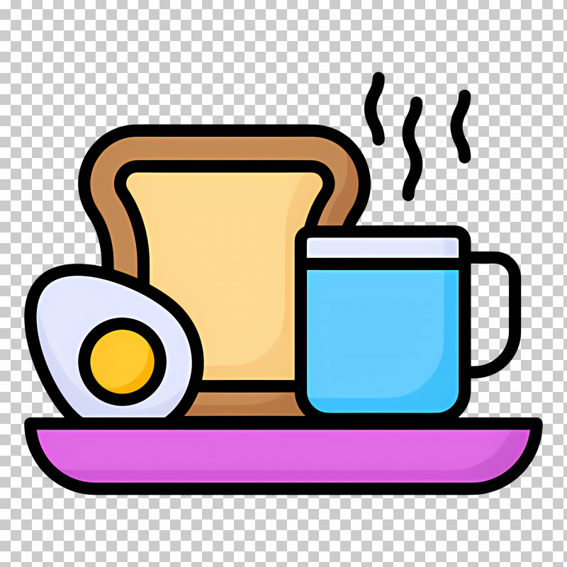 Coffee Breakfast - Breakfast Set With Toast And Egg PNG, Clipart, Blue ...
