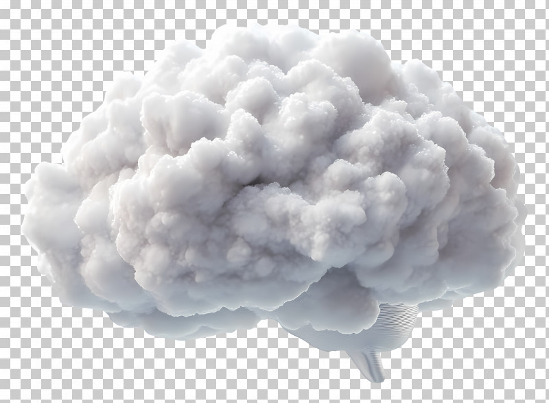 Brain - Brain-Shaped Cloud For Imagination Concept PNG, Clipart ...