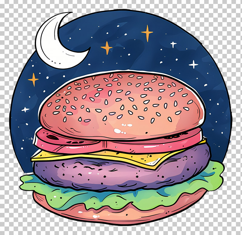 Burger With Night Sky Background - Burger With Night Sky Background PNG ...