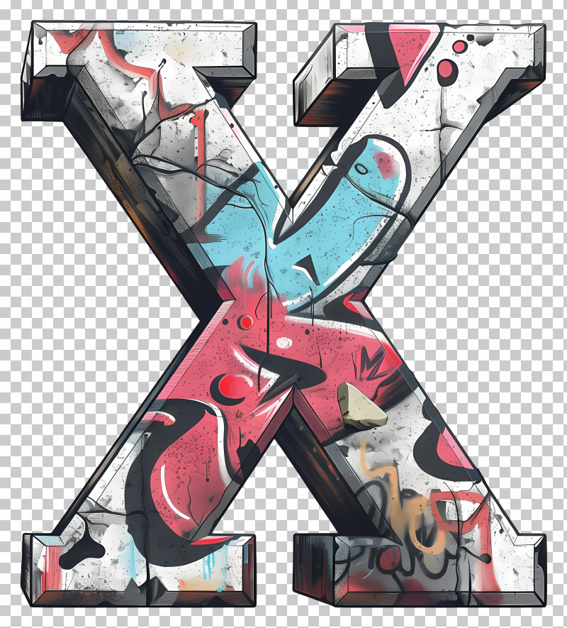 Letter X - Graffiti Letter X Art PNG, Clipart, Colorful, Design, Graffiti Letter X, Letter ...