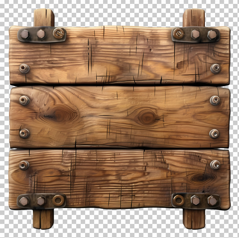 Wooden Sign - Rustic Wooden Sign With Bolts PNG, Clipart, Bolts, Planks ...