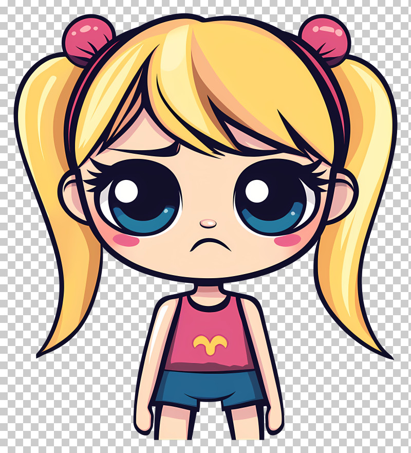 Powerpuff Girl - Sad Cartoon Girl PNG, Clipart, Blue, Cartoon ...