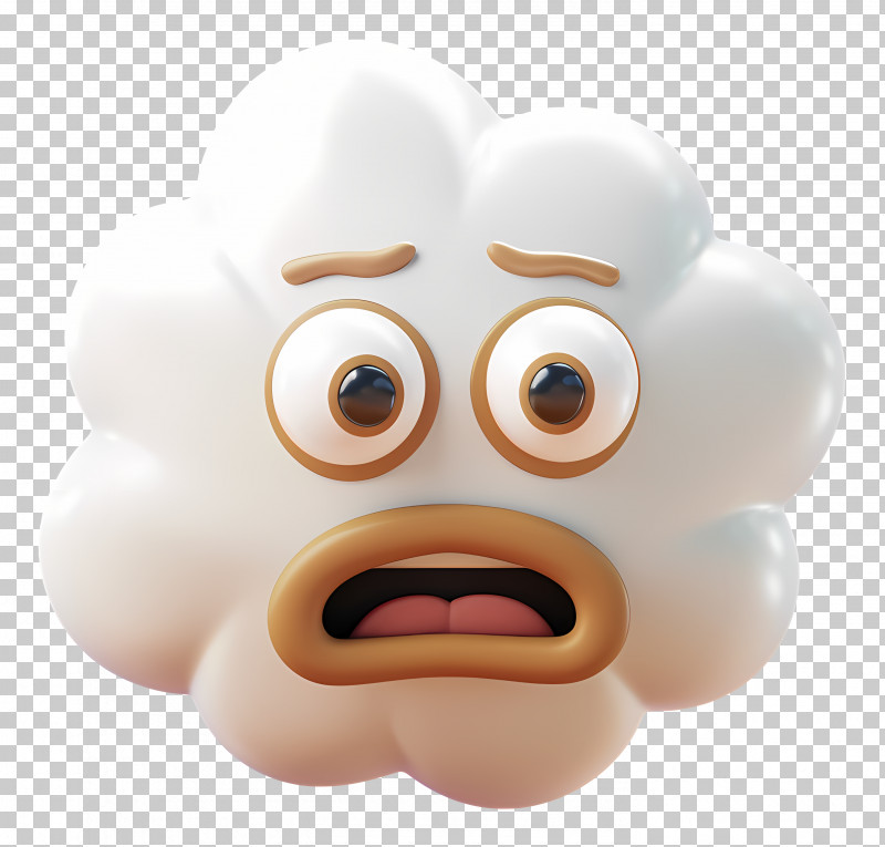 Cloud - Surprised Cloud Face Emoji Design PNG, Clipart, Amused Cloud ...