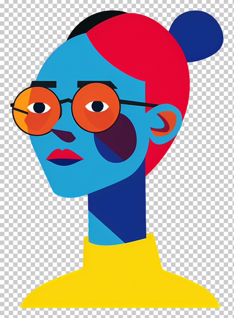 Geometric Face - Abstract Colorful Face In Modern Art Style PNG ...