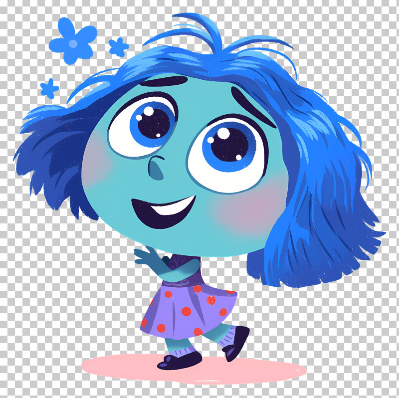 Blue Alien - Blue-Haired Cartoon Girl PNG, Clipart, Adorable, Blue ...