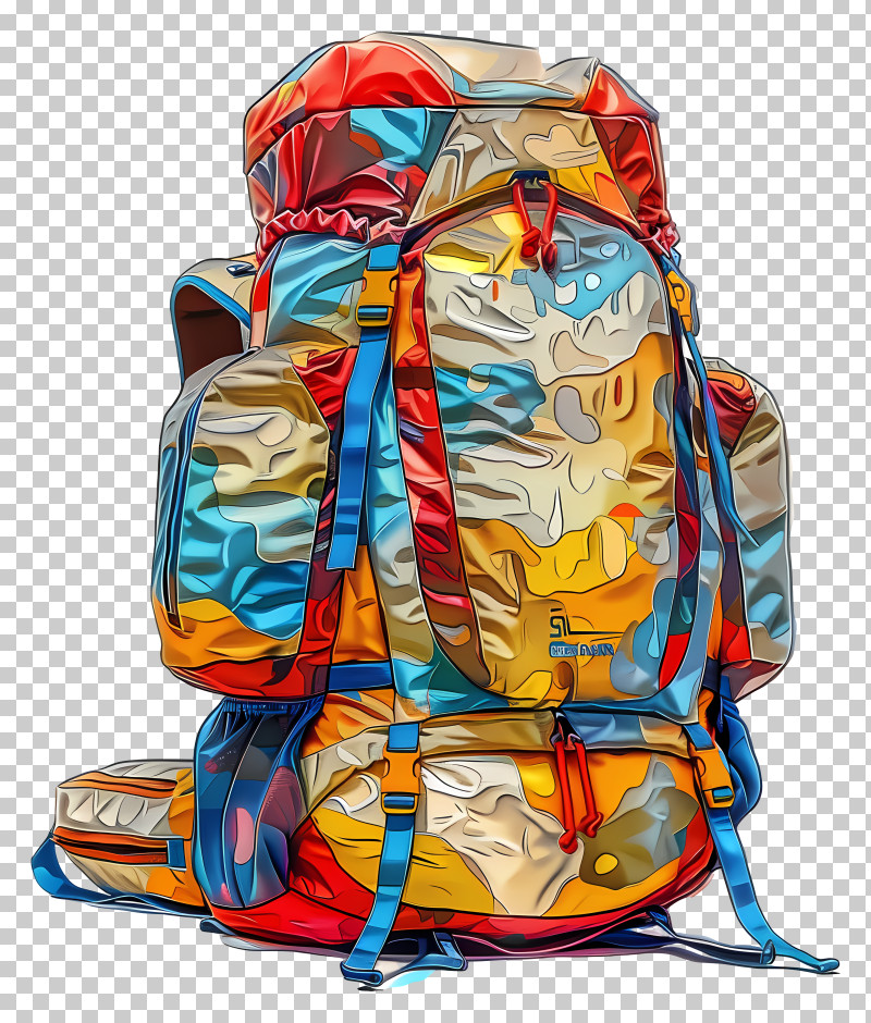Camping Backpack - Colorful Hiking Backpack PNG, Clipart, Adventure ...