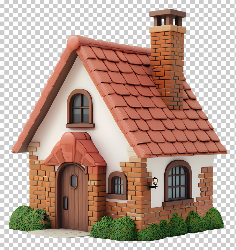 Cartoon Brick House - Small Cute Doodle House PNG, Clipart, Brick ...