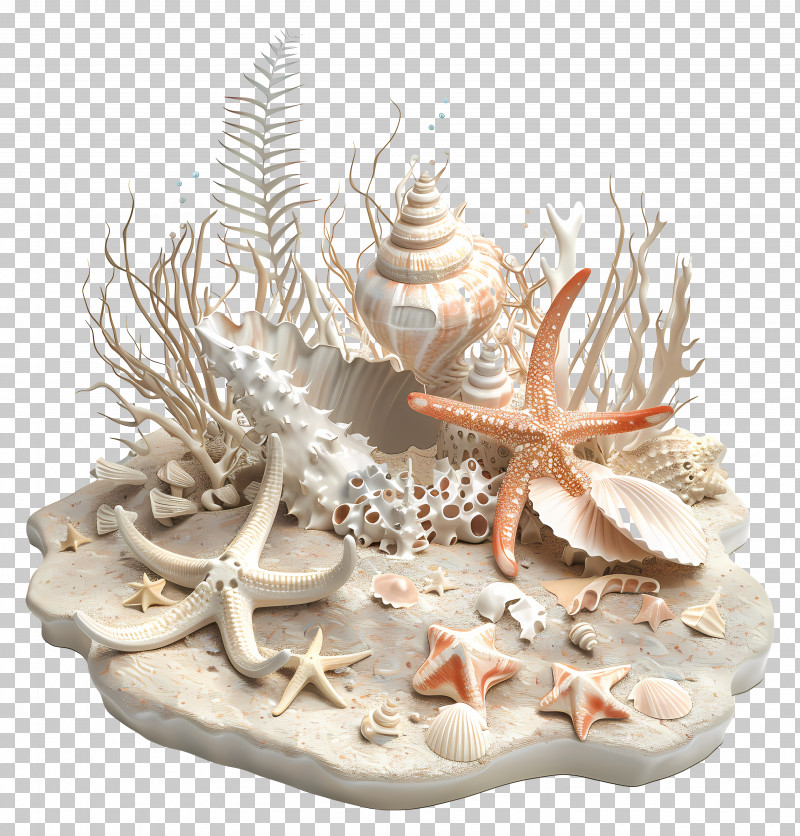 Beachcombing - Beautiful Collection Of Seashells And Starfish PNG ...