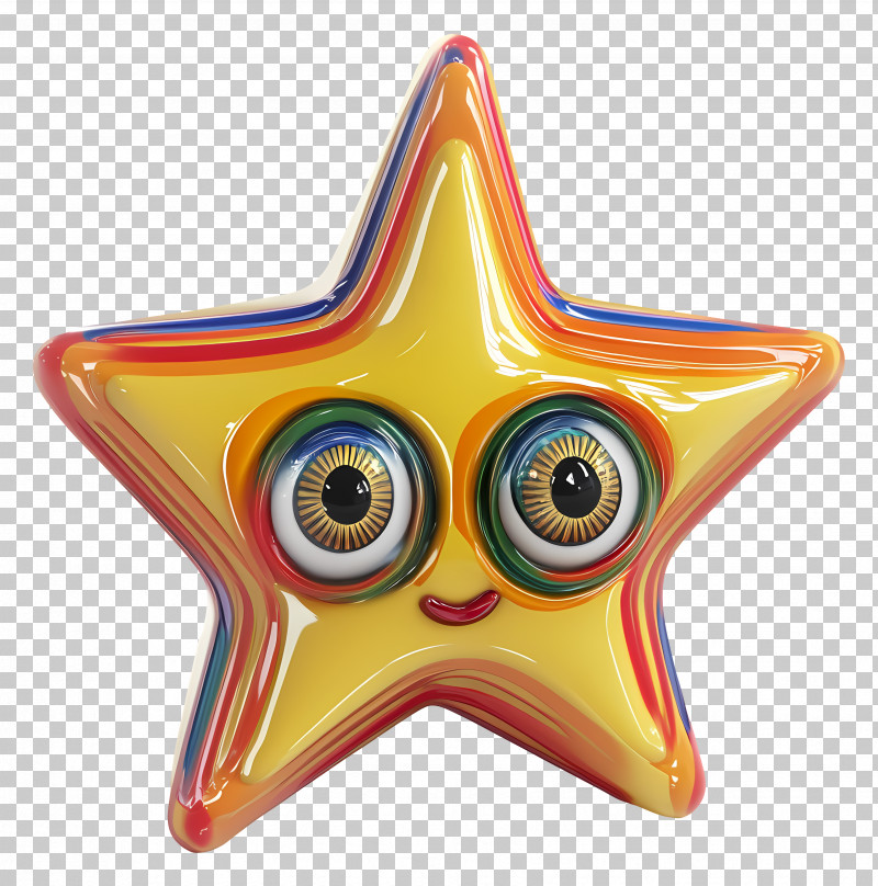 3d Star - Yellow Star With Eyes PNG, Clipart, 3d Star, Cartoon ...