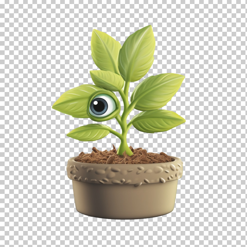 Seedling - Whimsical Plant With Eye In Pot PNG, Clipart, Cartoon ...