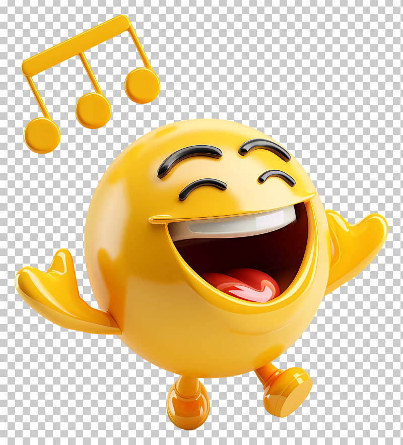 World Music Day - Joyful Emoji With Music Notes PNG, Clipart, Animated ...