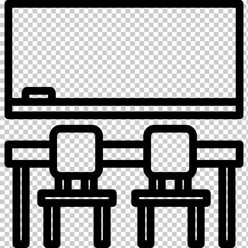 Classroom - Classroom With Blackboard And Chairs PNG, Clipart ...