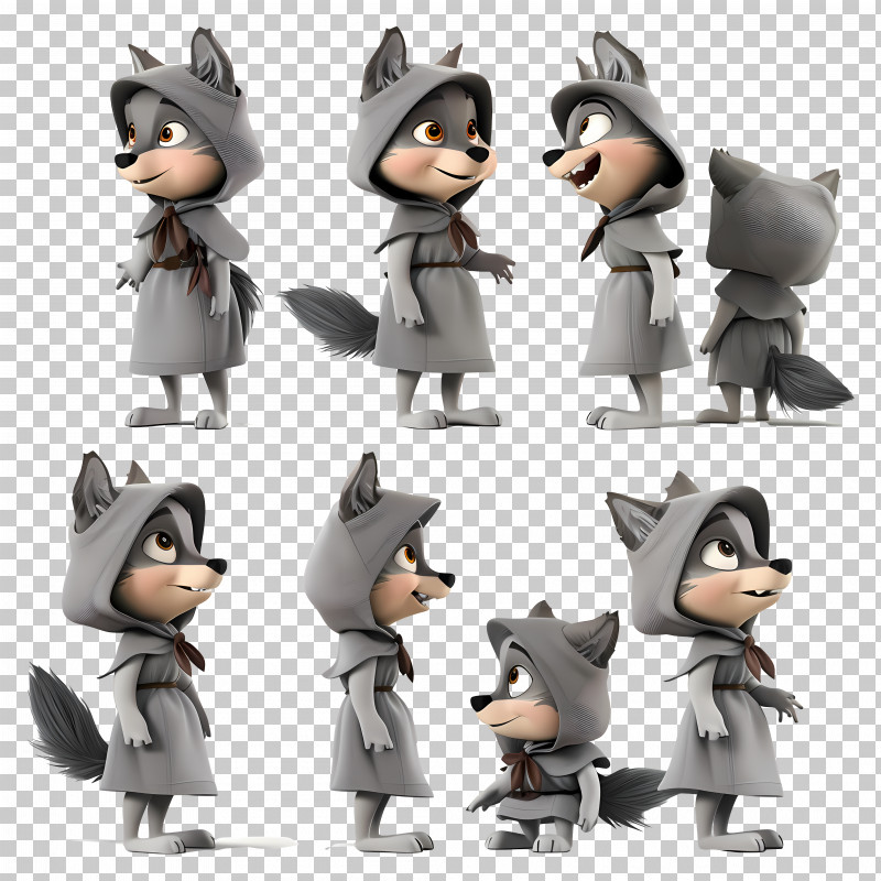 Wolf Character - Wolf Character In Various Poses PNG, Clipart, 3d Model ...