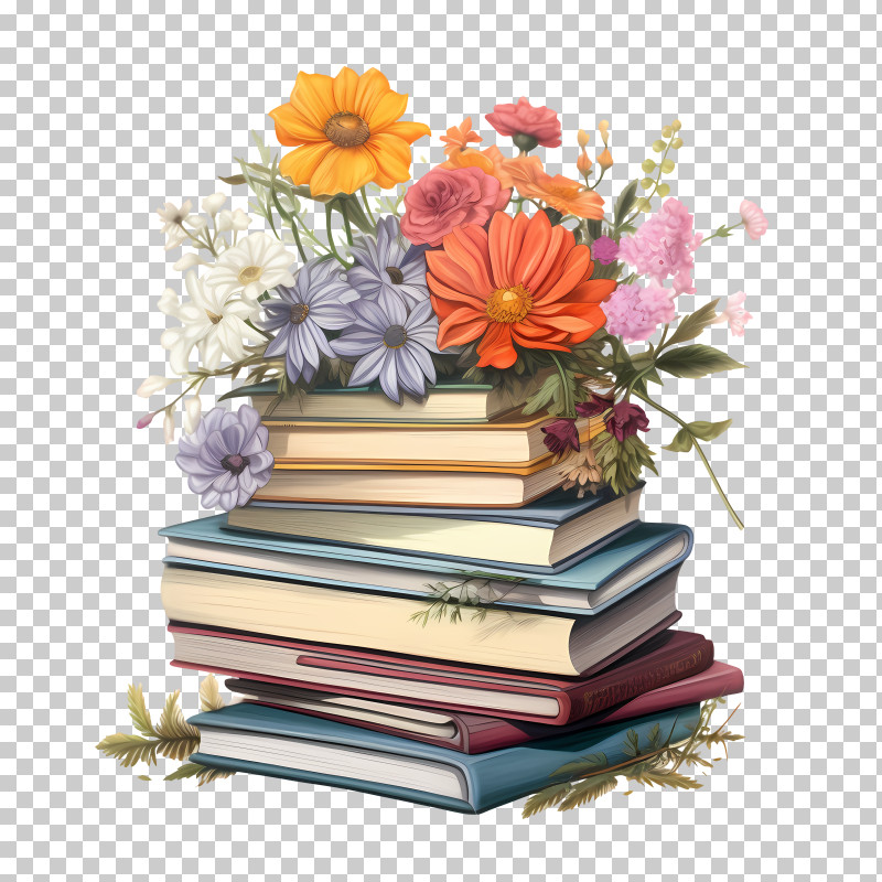 International Literacy Day - Stack Of Books Decorated With Bright ...