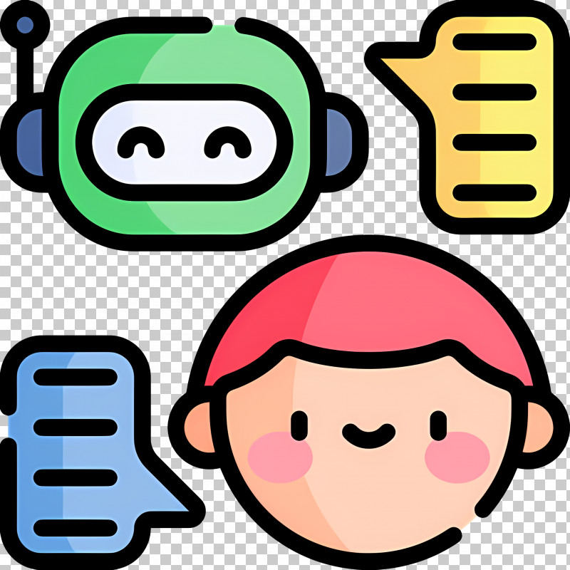 Artificial Intelligence - Chatbot And Human Communication Illustration ...