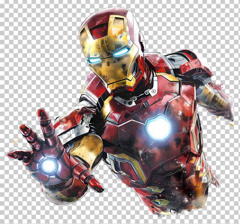Iron Man - Illustration Of Robotic Hero In A Flying Pose PNG, Clipart ...
