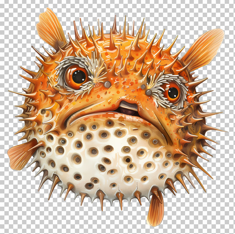 Pufferfish - Pufferfish Illustration With Spiky Features PNG, Clipart ...