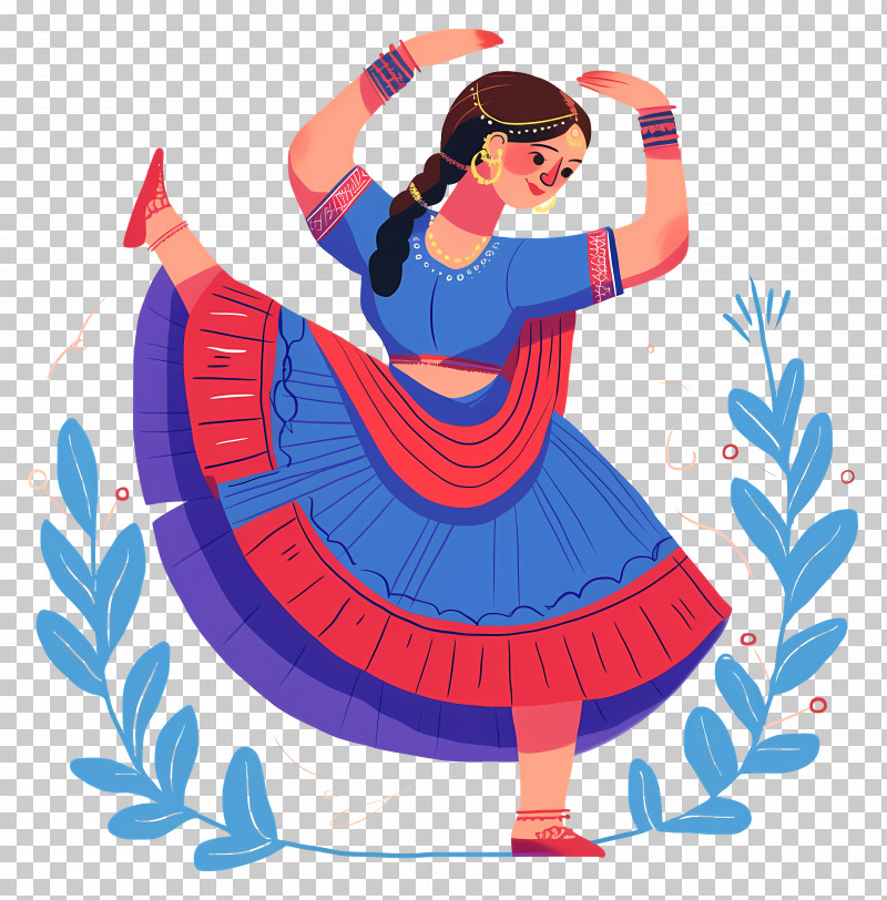 Indian Dancer - Traditional Indian Dance Pose Illustration PNG, Clipart ...