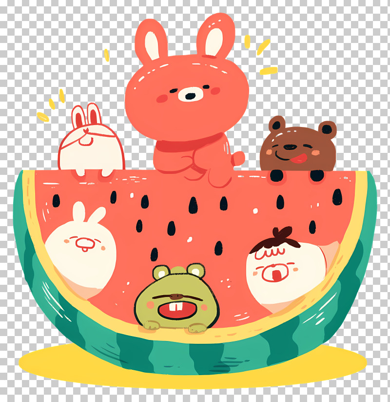 Watermelon - Animals In Watermelon Cartoon PNG, Clipart, Animals In ...
