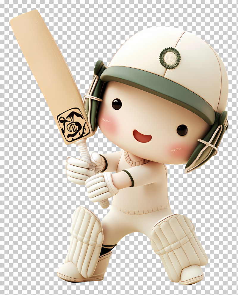 Cricket Player - Cute Cricket Player Cartoon Illustration PNG, Clipart ...
