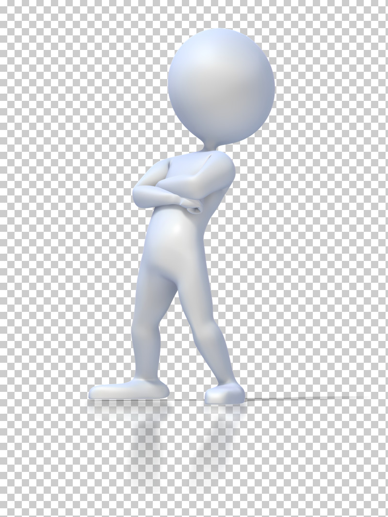 Stick Figure - Cartoon Figure Standing Confidently With Arms Crossed ...