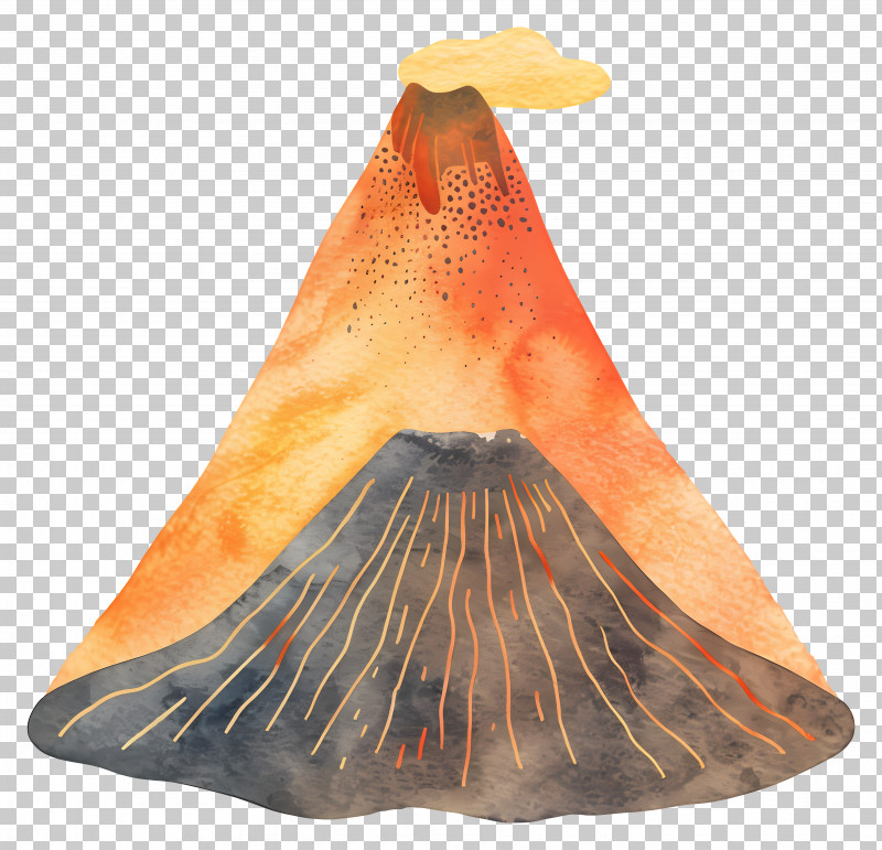 Volcano - Erupting Volcano Watercolor Artwork PNG, Clipart, Ash Cloud ...