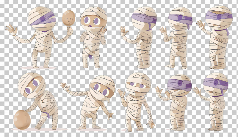 Halloween Mummy - Cute Mummy Cartoon Characters PNG, Clipart, Bandages ...