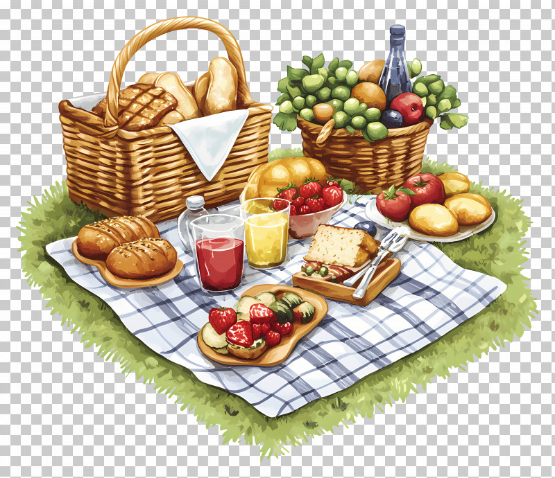 Picnics - Picnic Setup With Food And Drinks PNG, Clipart, Basket ...