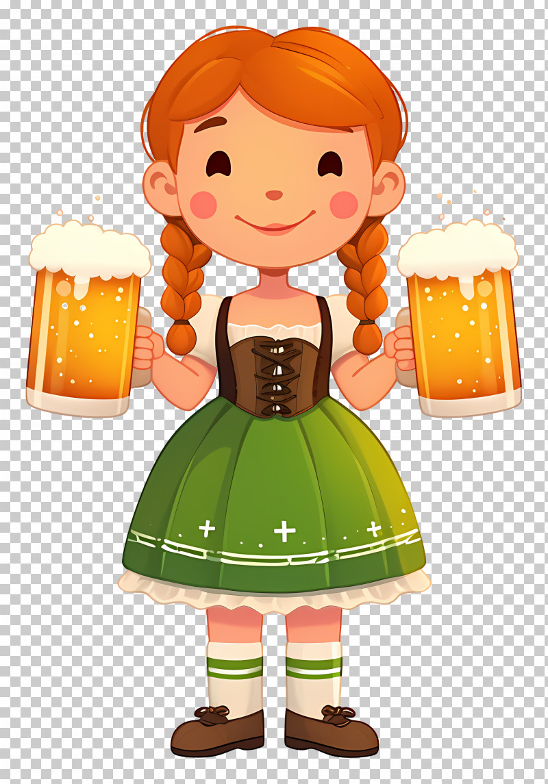 Oktoberfest - Girl Holding Beer Mugs PNG, Clipart, Beverage ...