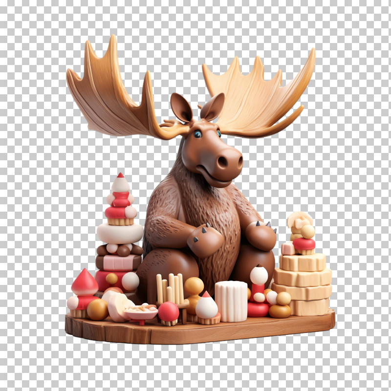Moose - Moose With Desserts PNG, Clipart, Animal, Cartoon, Chocolate ...