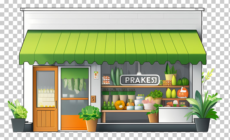 Store Front - Small Vegetable Shop With Fresh Produce PNG, Clipart ...