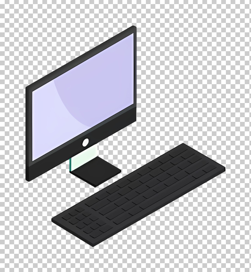 Laptop - Isometric Computer Monitor And Keyboard PNG, Clipart, Computer, Computer And Keyboard ...