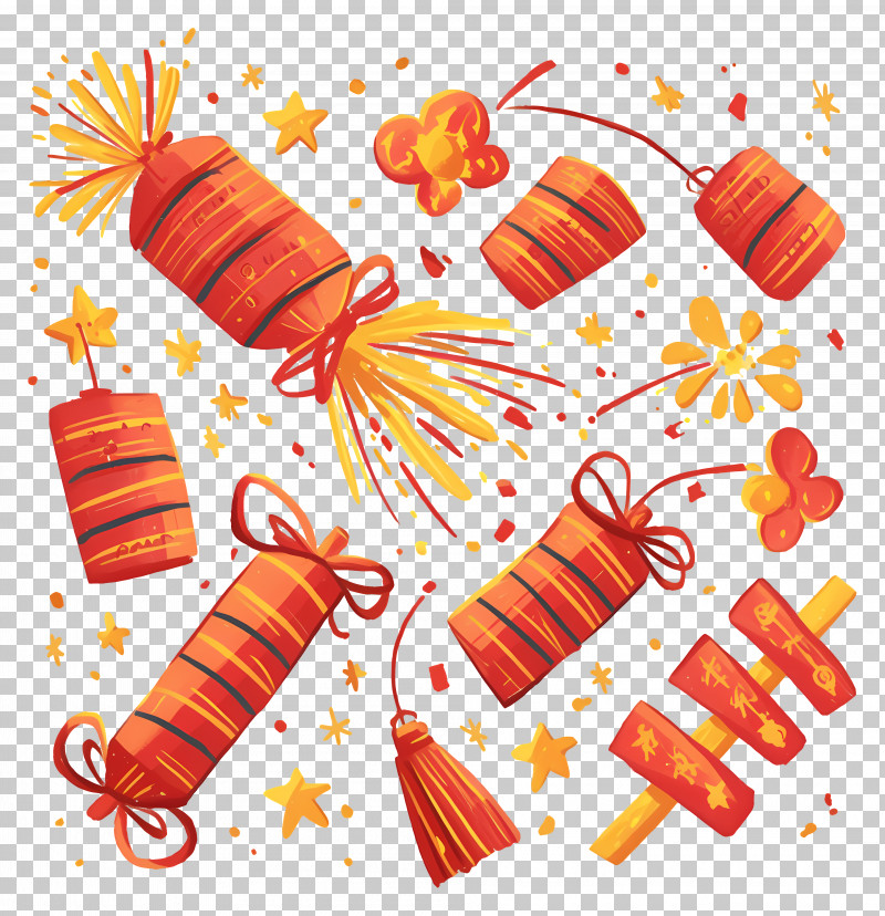 Firecrackers - Red Firecrackers For Chinese New Year PNG, Clipart ...