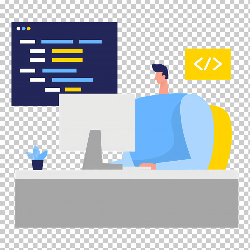 Coding Programmer At Desk For Coding Projects Illustration Png Clipart Coding Coding