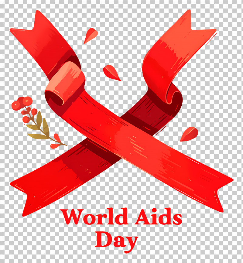World Aids Day - Red Ribbon For World AIDS Day Awareness PNG, Clipart ...