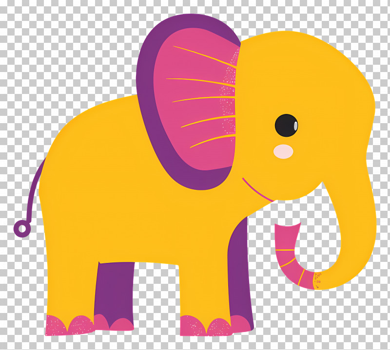 Elephant - Cute Yellow Cartoon Elephant Illustration PNG, Clipart, Bold ...