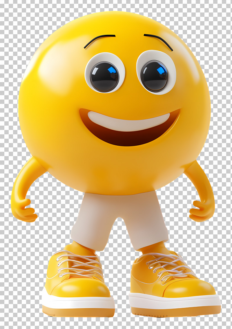 3d Yellow Emoji - Smiling Yellow Emoji Character PNG, Clipart, 3d ...