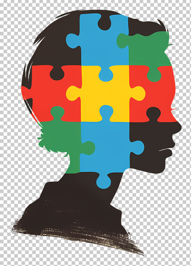 Puzzle Head - Puzzle Silhouette Illustration PNG, Clipart, Colorful ...