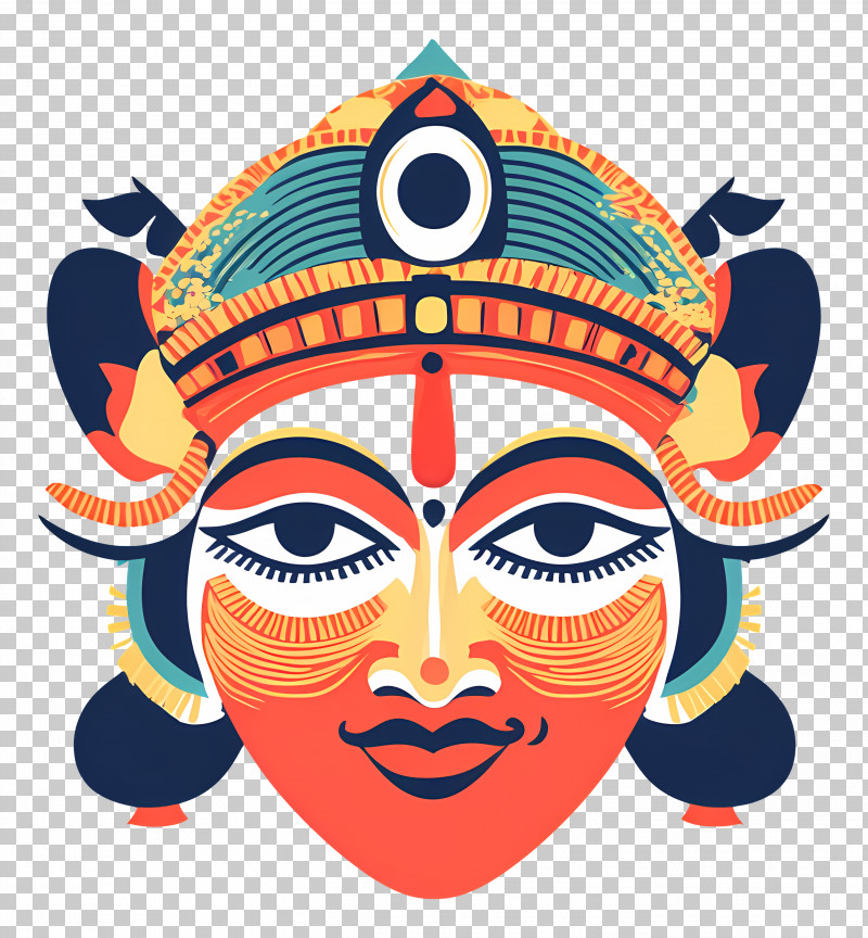 Theyyam Calendar - Traditional Mask With Vibrant Colors PNG, Clipart ...