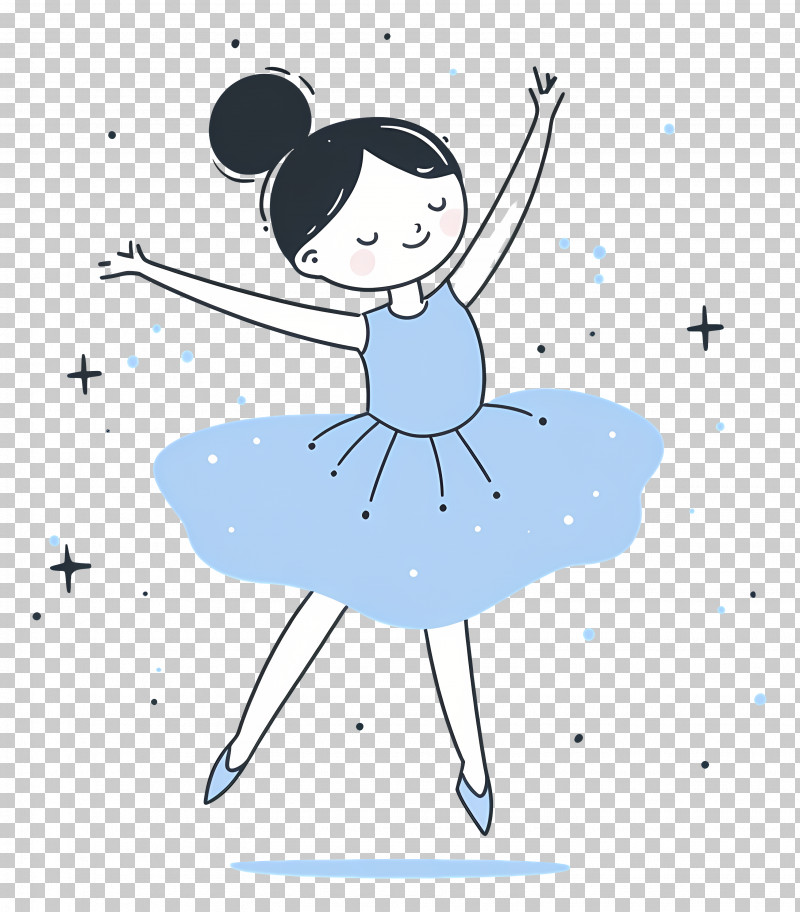 Ballet - Cartoon Ballerina In A Blue Tutu Dress PNG, Clipart, Animated ...