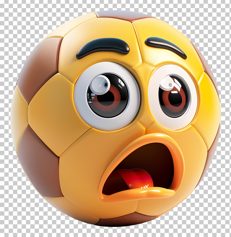 Soccer - Funny Soccer Ball Emoji Expression PNG, Clipart, 3d Emoji ...